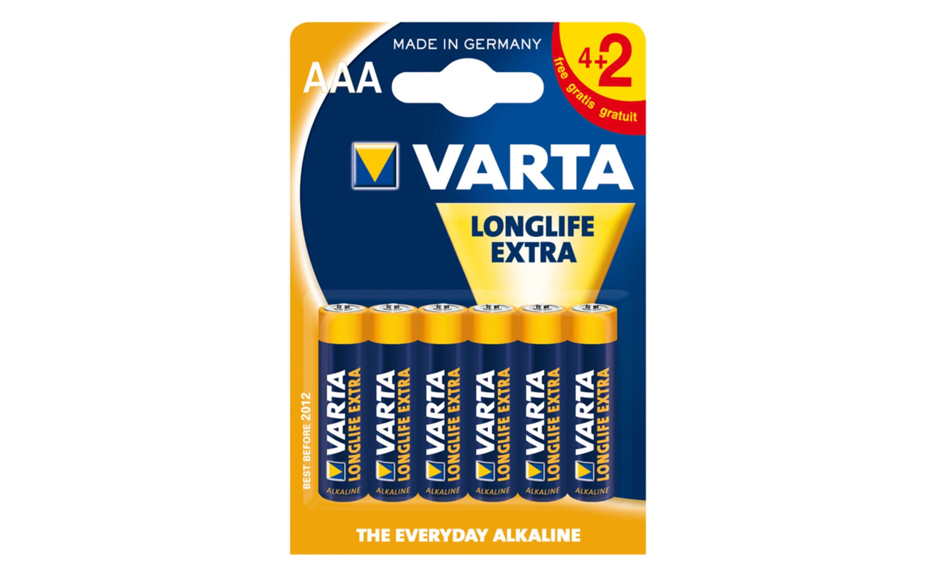 Varta Longlife Extra AAA baterije,6kom | Emmezeta webshop