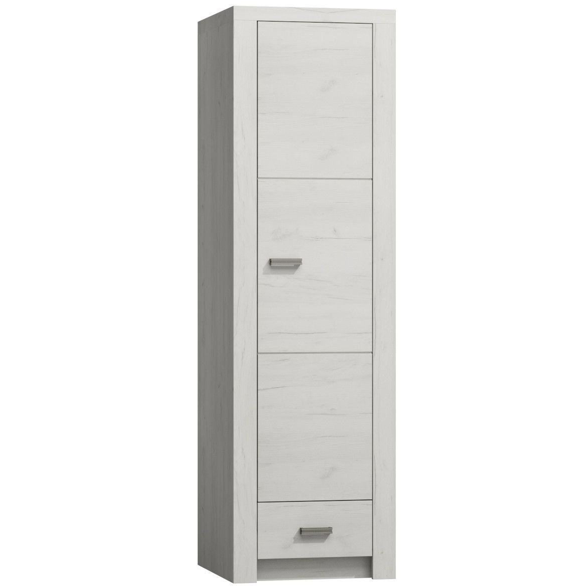 Indianapolis ormar 1 vrata+ 1 fioka 58x56x192 izbeljena bela | Emmezeta ...