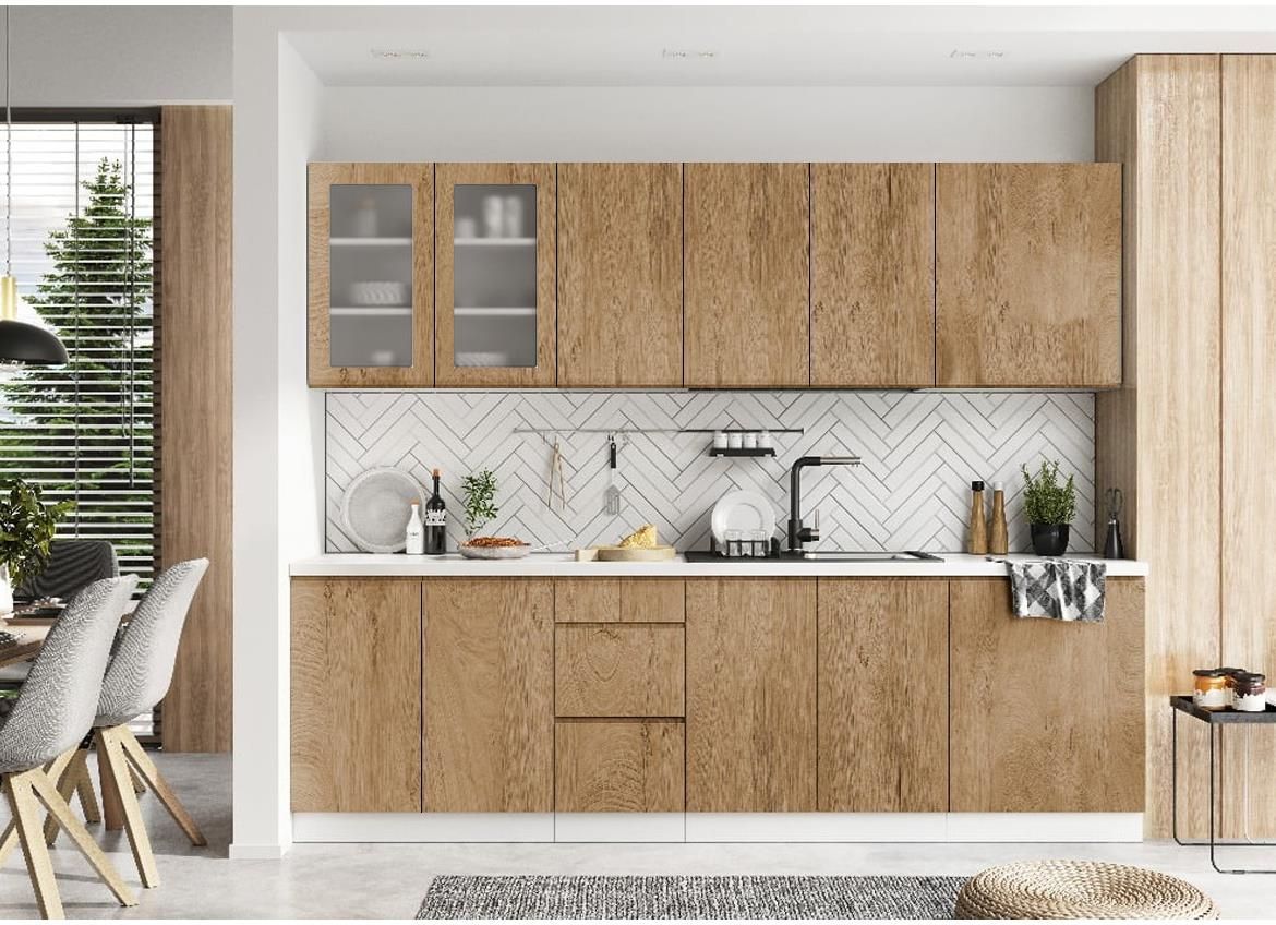 Kuhinja Livia 260 Taiga hrast Bb | Emmezeta webshop