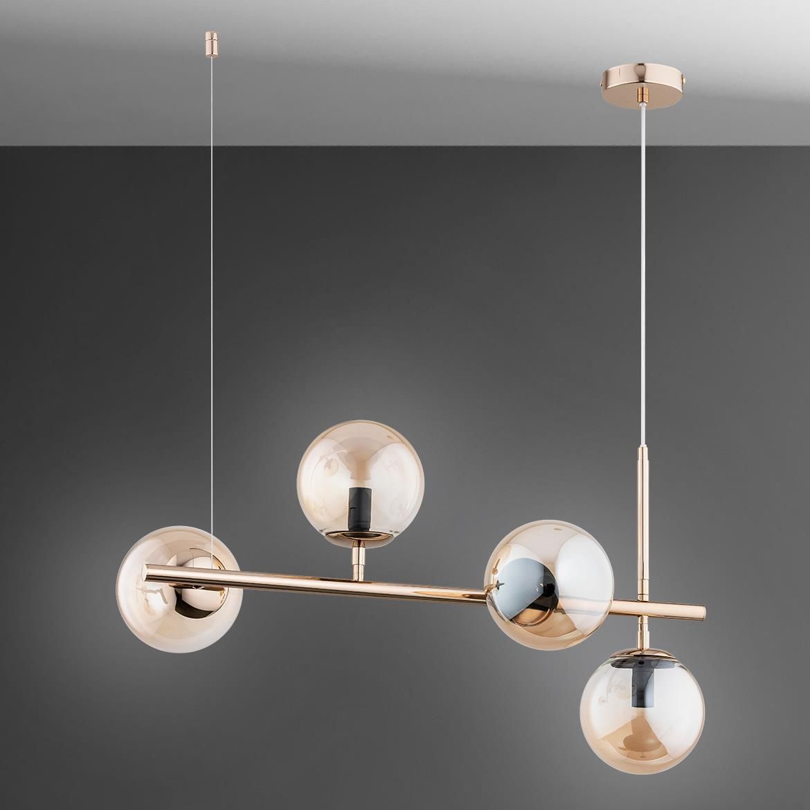 Viseca svjetiljka Vinci 4 zlatna | Emmezeta webshop