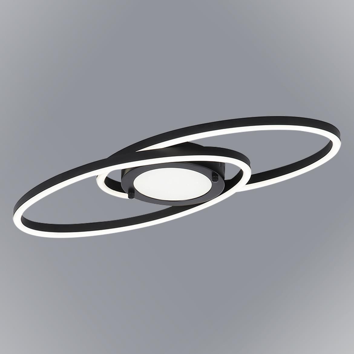 Plafonjera Solar LED crna | Emmezeta webshop