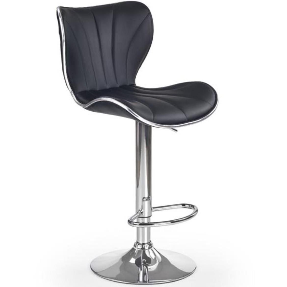 H-69 barska stolica 48x55x111 cm crna | Emmezeta webshop