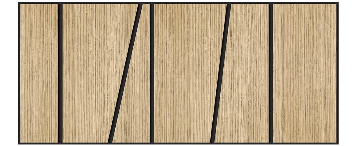 Panel slant hrast 65x29 cm MDF | Emmezeta webshop