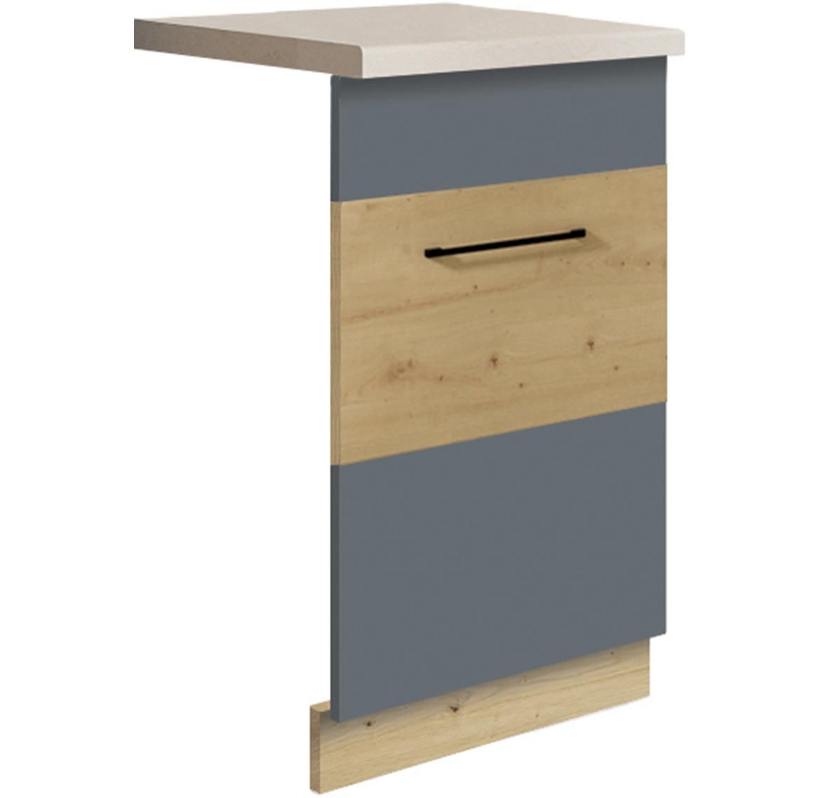 Infinity ZM45 fronta 45xx1,6x82 cm siva/hrast | Emmezeta webshop